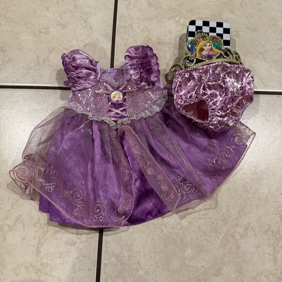Toys | Build A Bear Disney Princess Rapunzel Tangled Gown Purple Dress ...